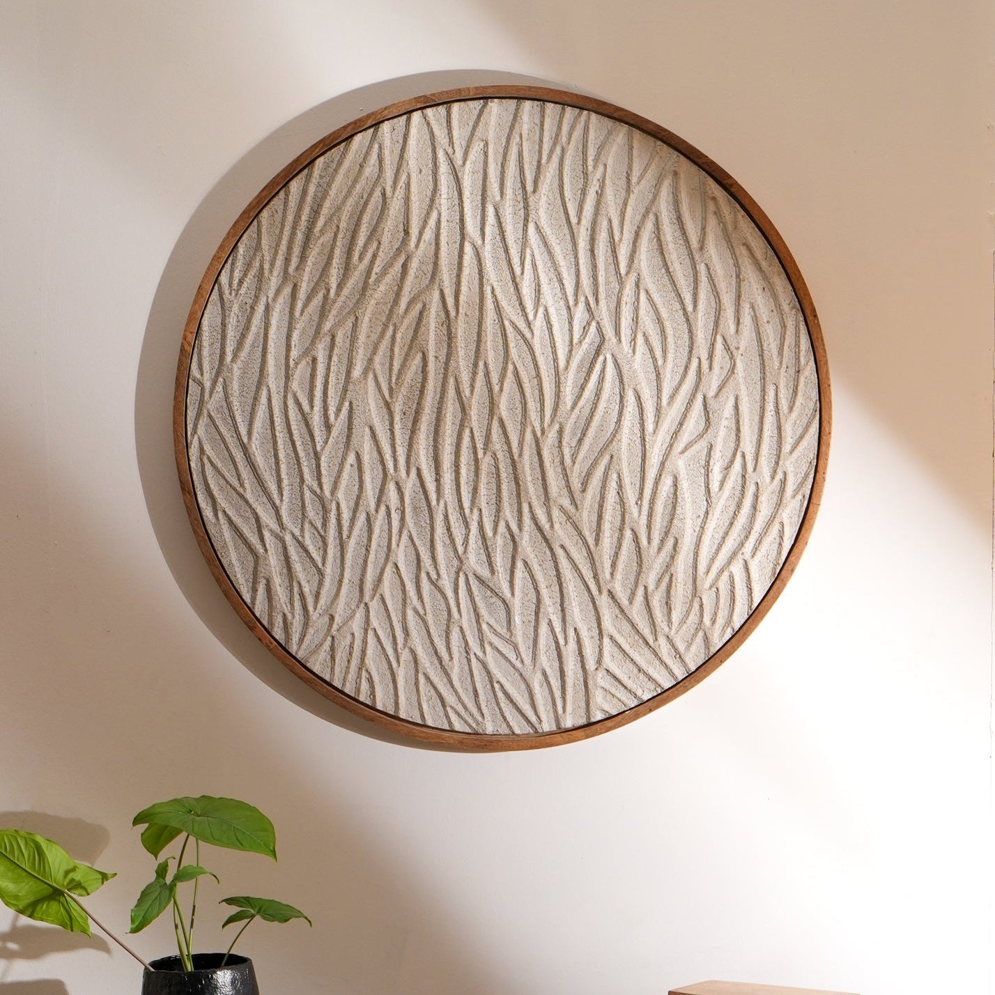 Wooden Round Wall Panel – Artisanal Elegance for Your Walls – ExpobazaarEU