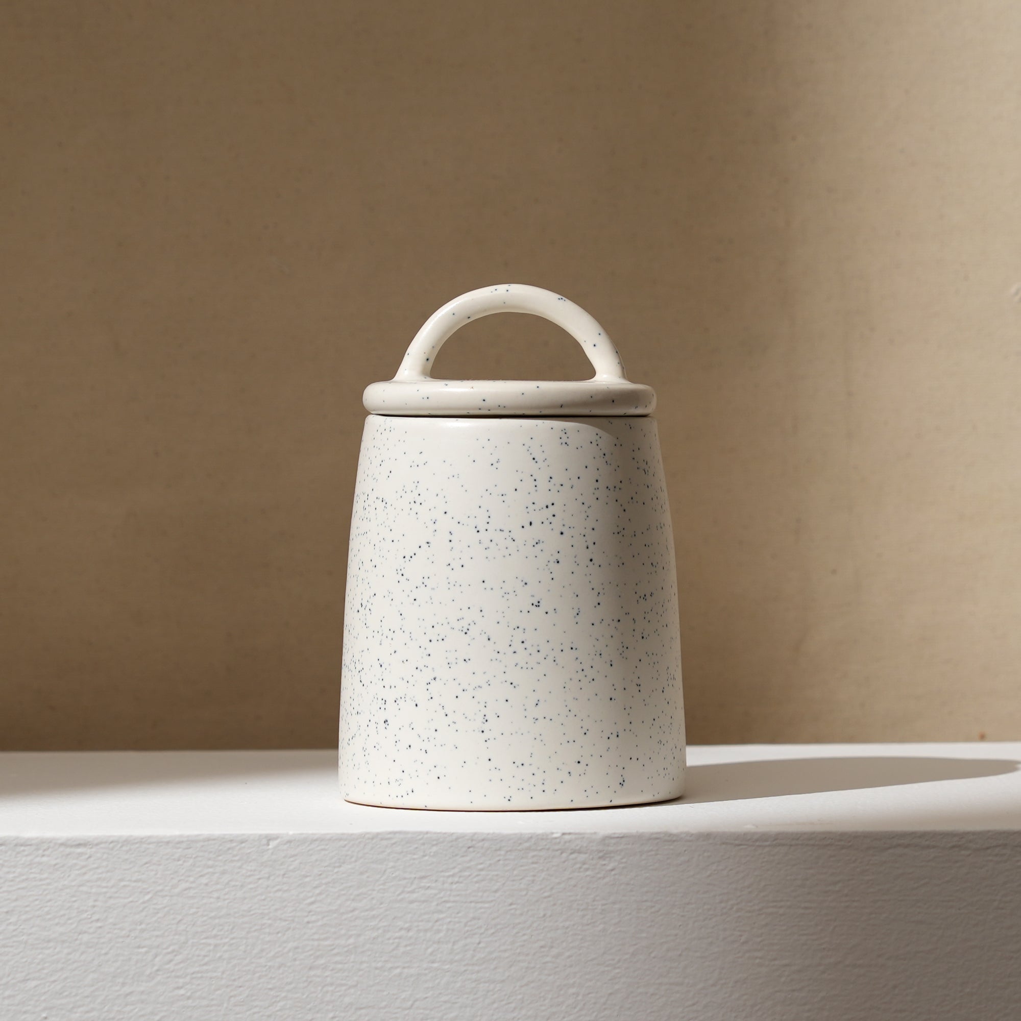 Large Ceramic Canister - White – ExpobazaarEU