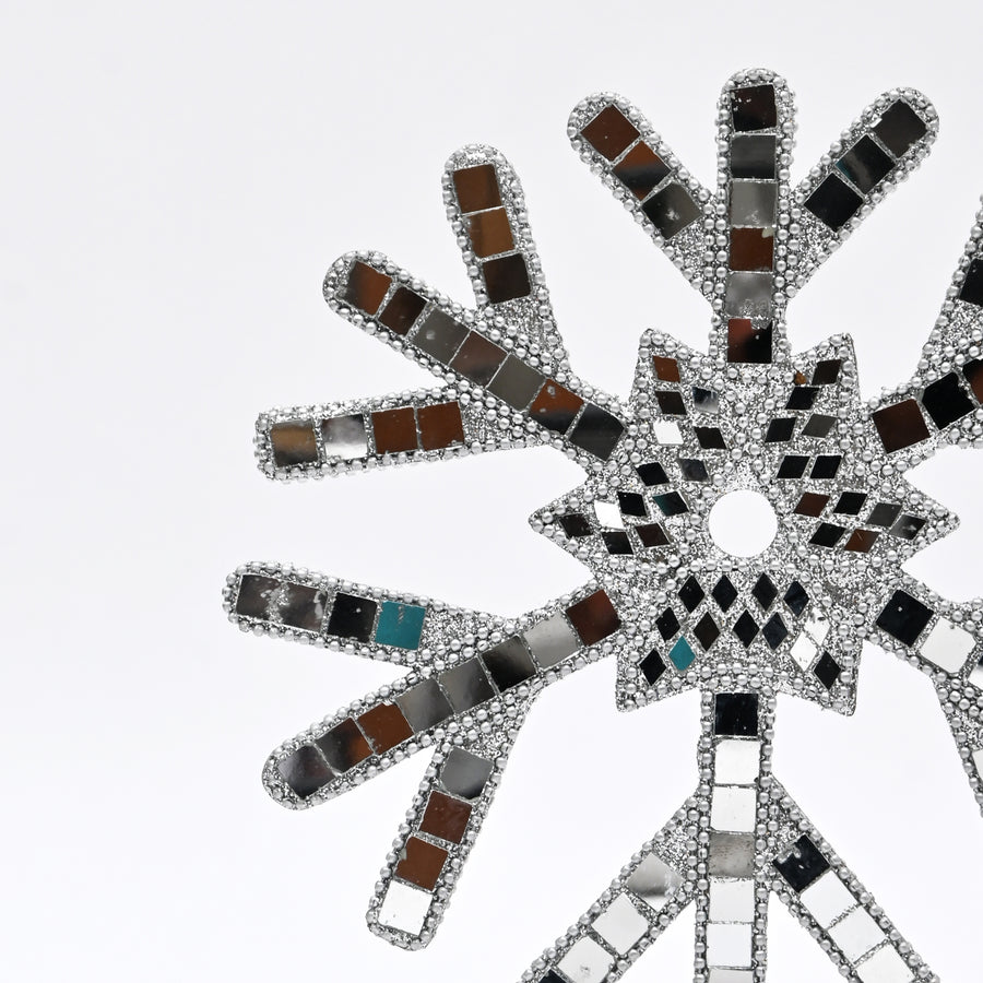 Silver Snowflake Christmas Tree Topper – ExpobazaarEU